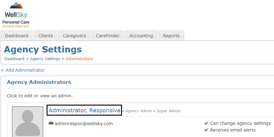 WellSky Personal Care Connect API