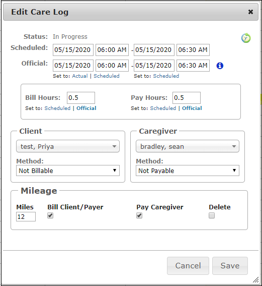 WellSky Personal Care Connect API